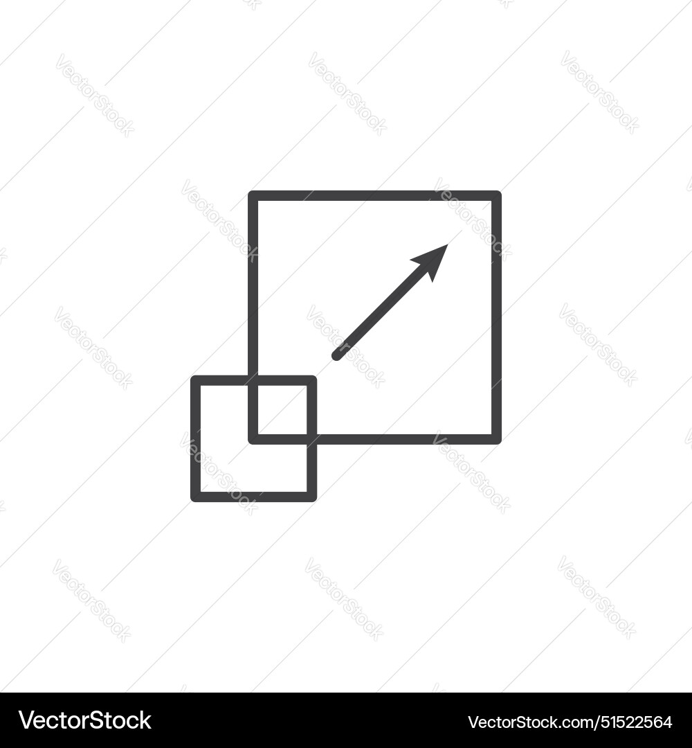 Resize icon Royalty Free Vector Image - VectorStock