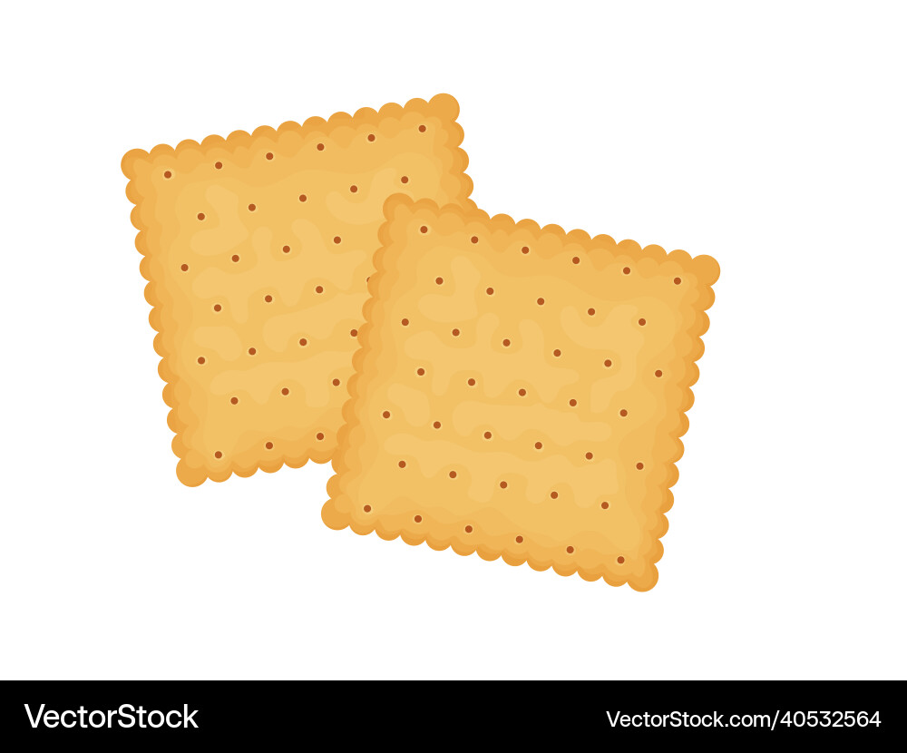 Square crackers two Royalty Free Vector Image - VectorStock