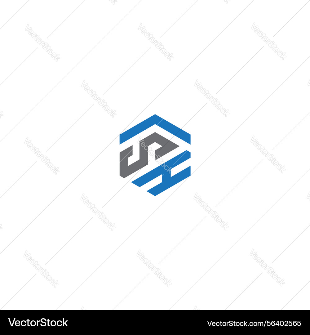 Ash letter monogram initial logo design template Vector Image