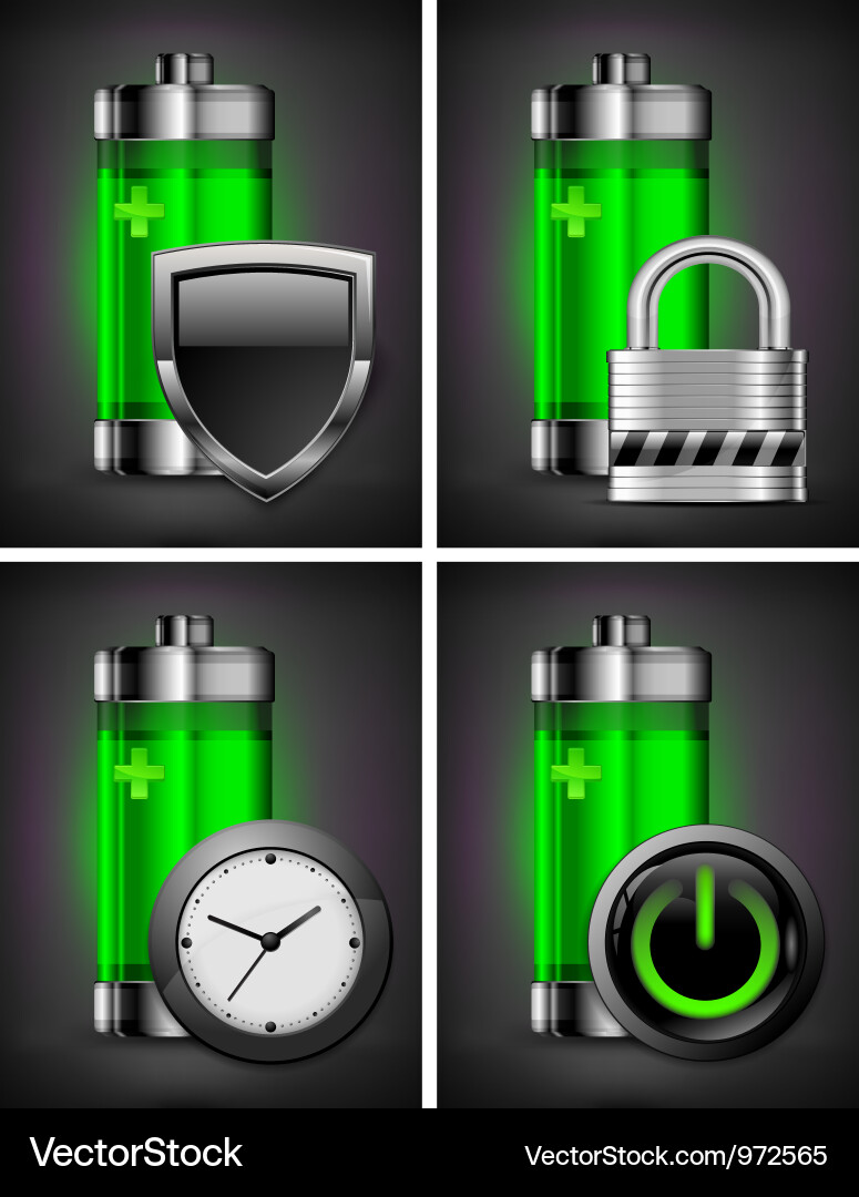 Energy Battery Icon - Power Symbol Royalty Free Vector Image