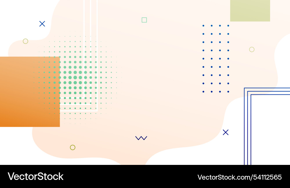 Modern and abstract memphis pattern wallpaper Vector Image