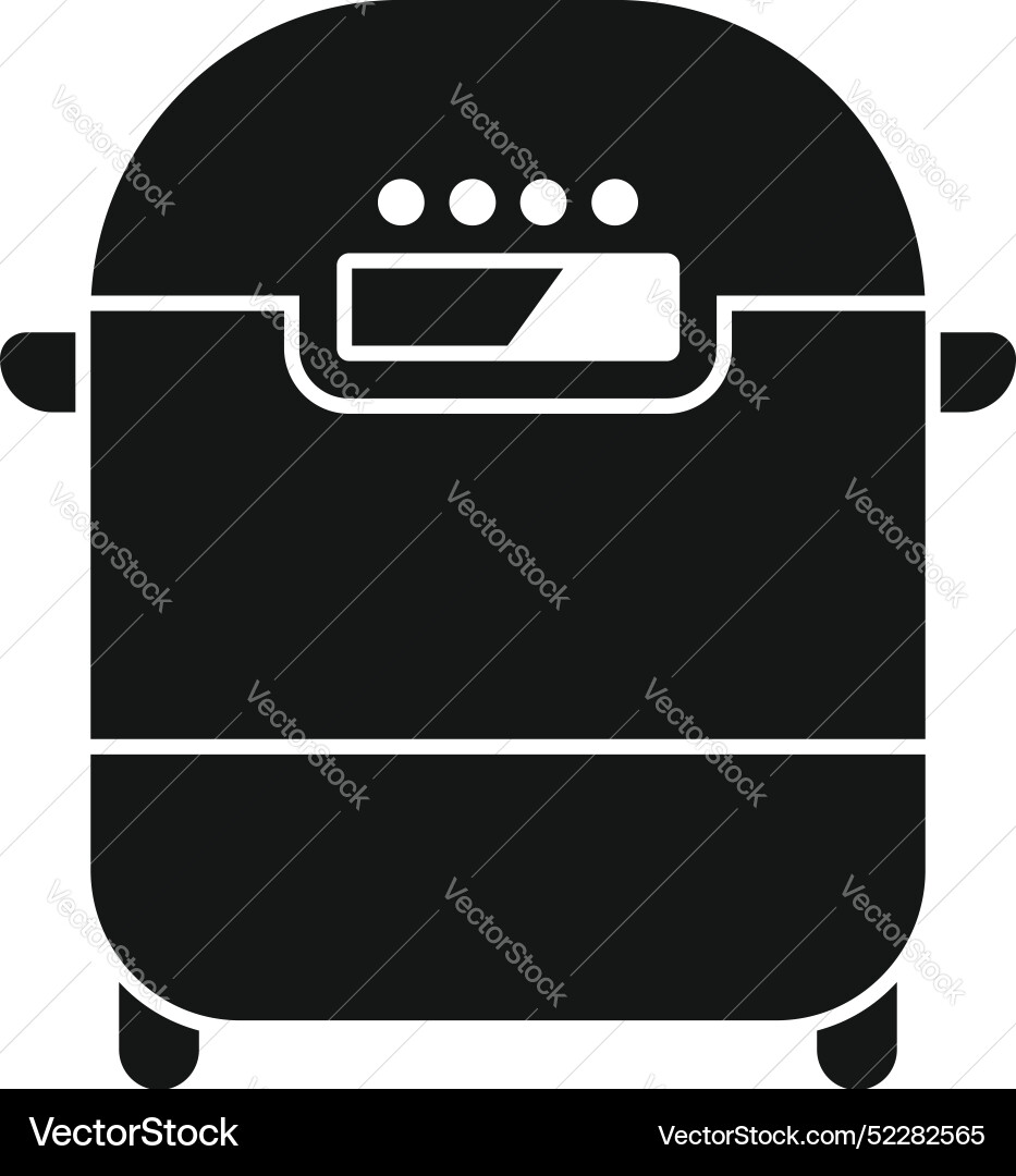 Modern multi cooker machine icon glyph style Vector Image