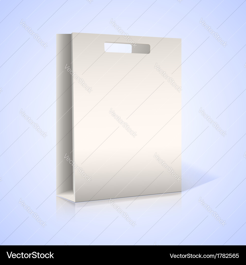 Paper bag Royalty Free Vector Image - VectorStock
