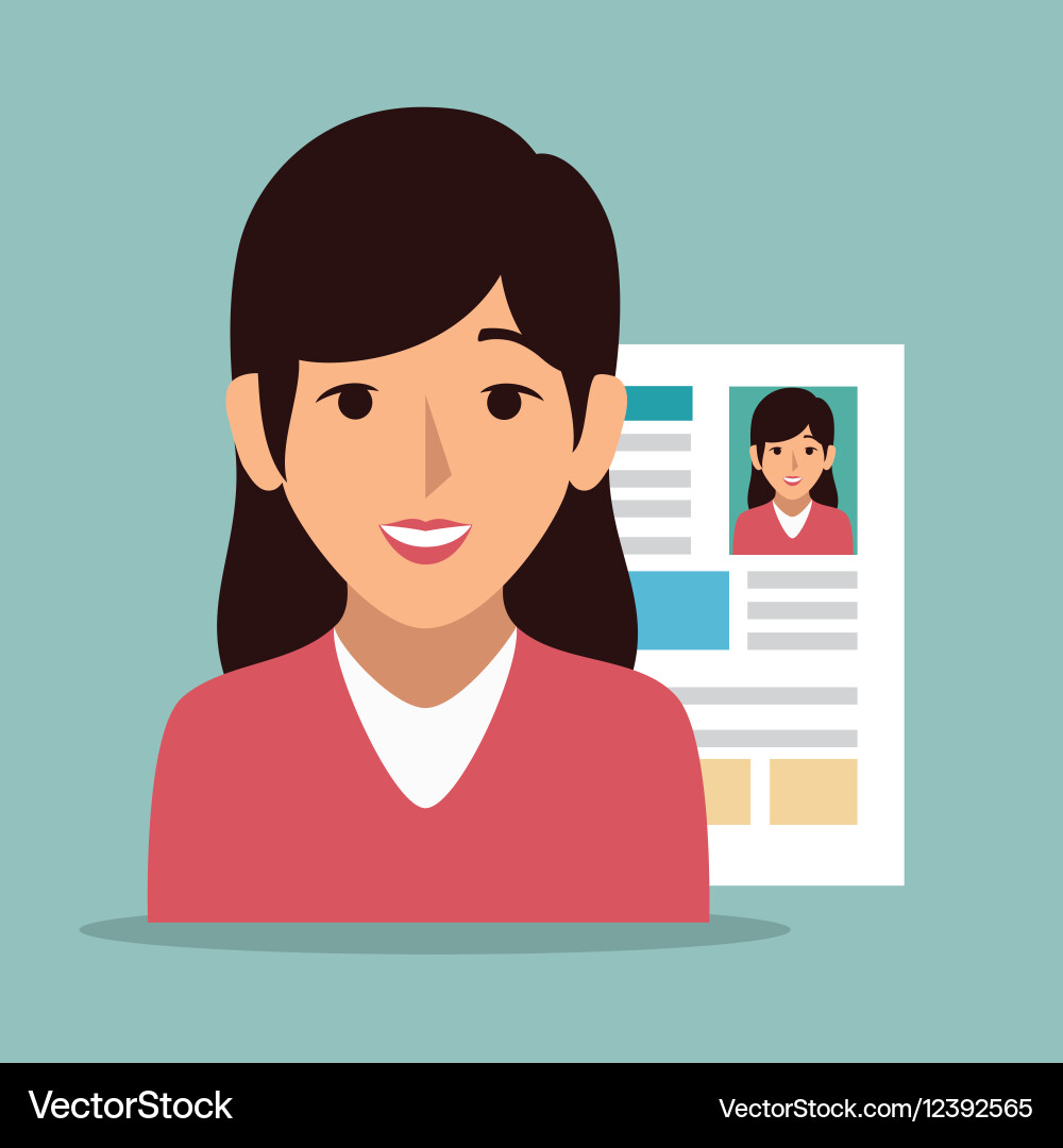 Recruitment process concept icon Royalty Free Vector Image