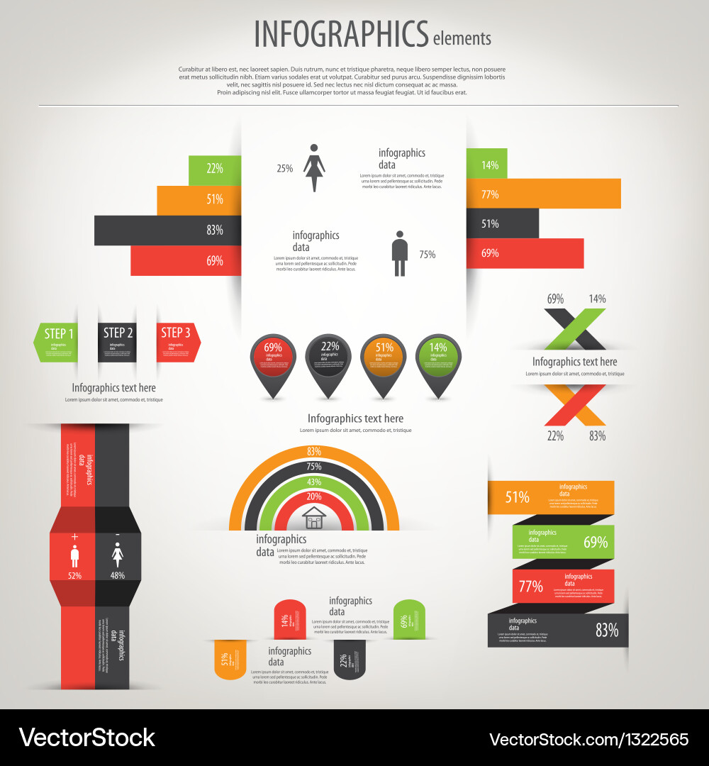 Retro infographics Royalty Free Vector Image - VectorStock