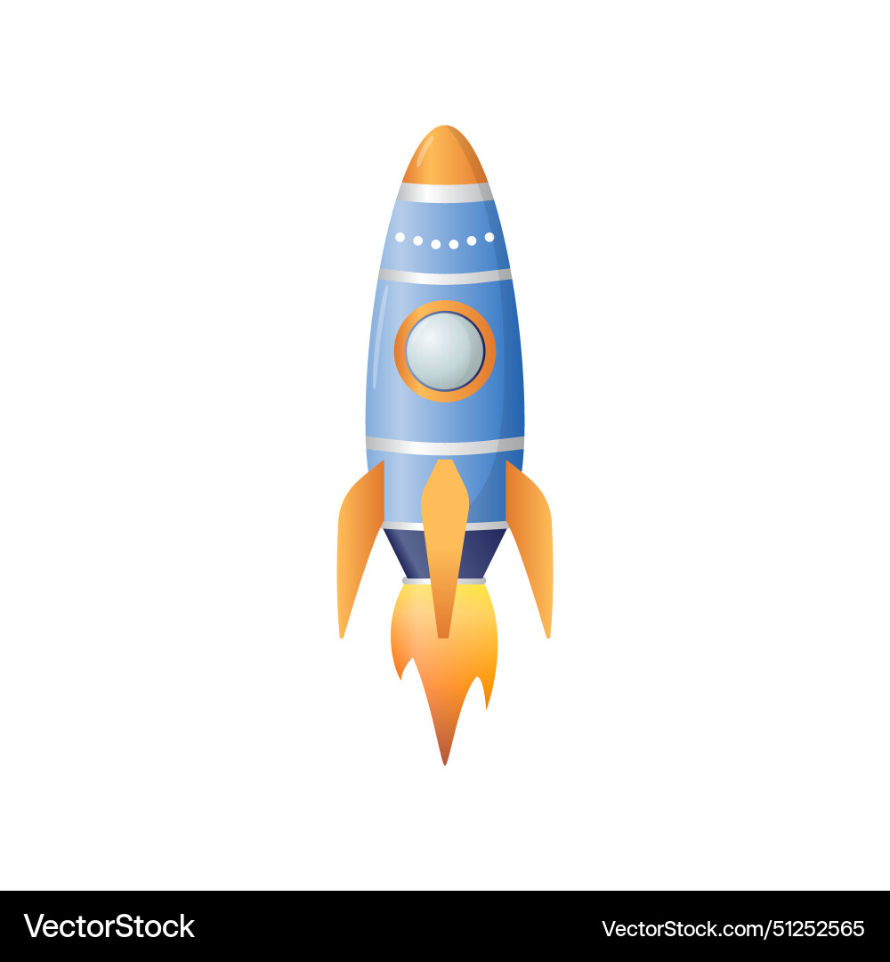 Space rocket launch Royalty Free Vector Image - VectorStock