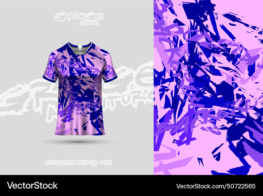 Sports jersey and background template design Vector Image