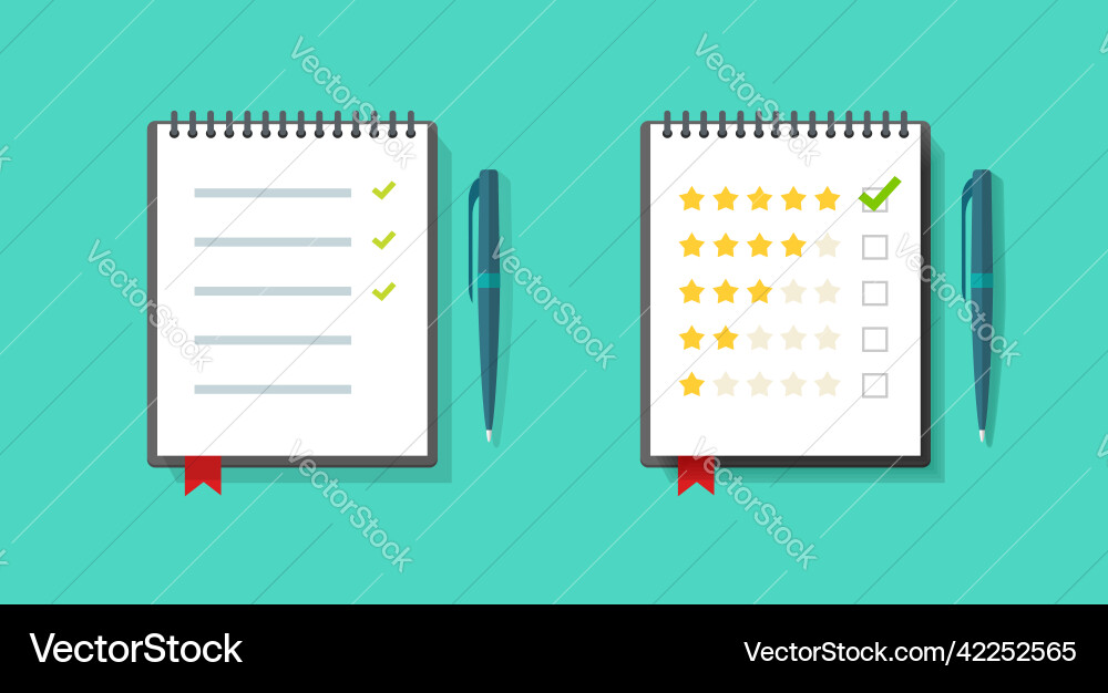 To do list in notebook notepad icon flat Vector Image
