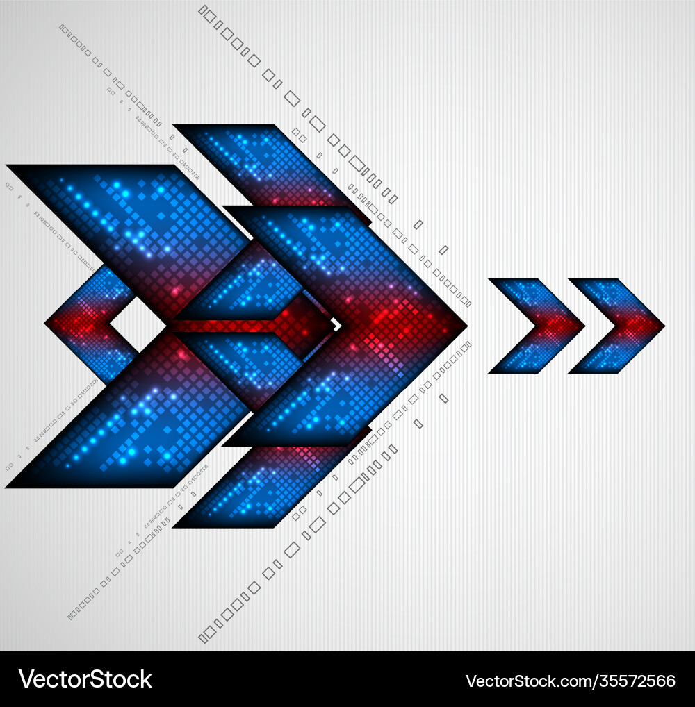 Abstract arrow pattern Royalty Free Vector Image