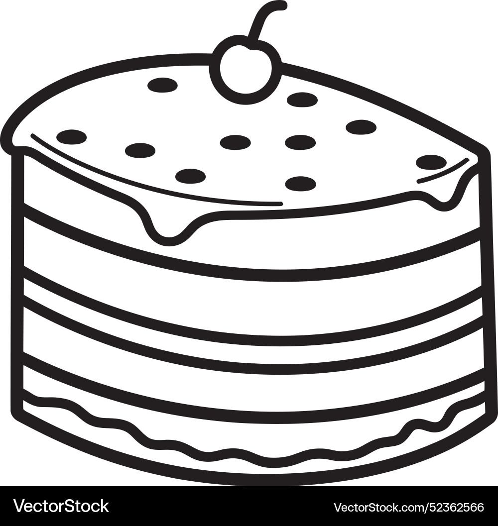 Artistic confectionery elegance celebrating cake Vector Image