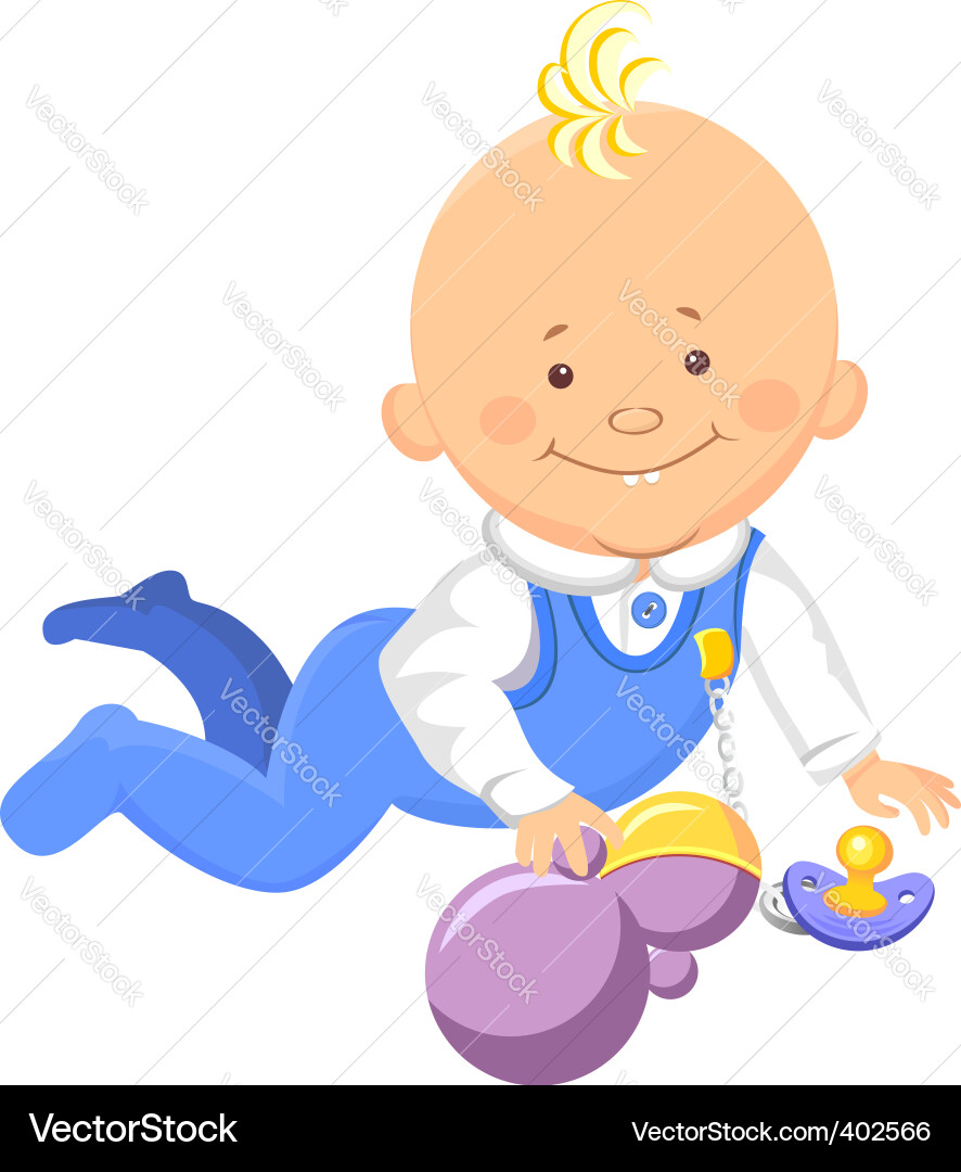 Cartoon baby Royalty Free Vector Image - VectorStock