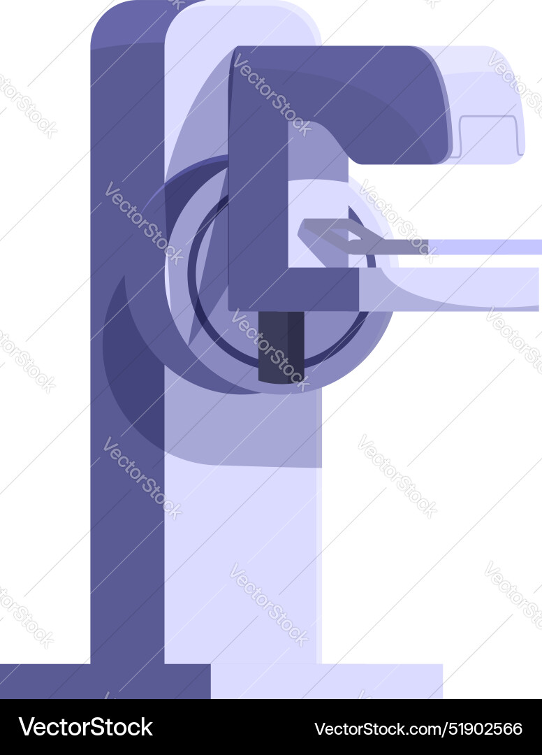 Mammography machine for detecting breast cancer Vector Image