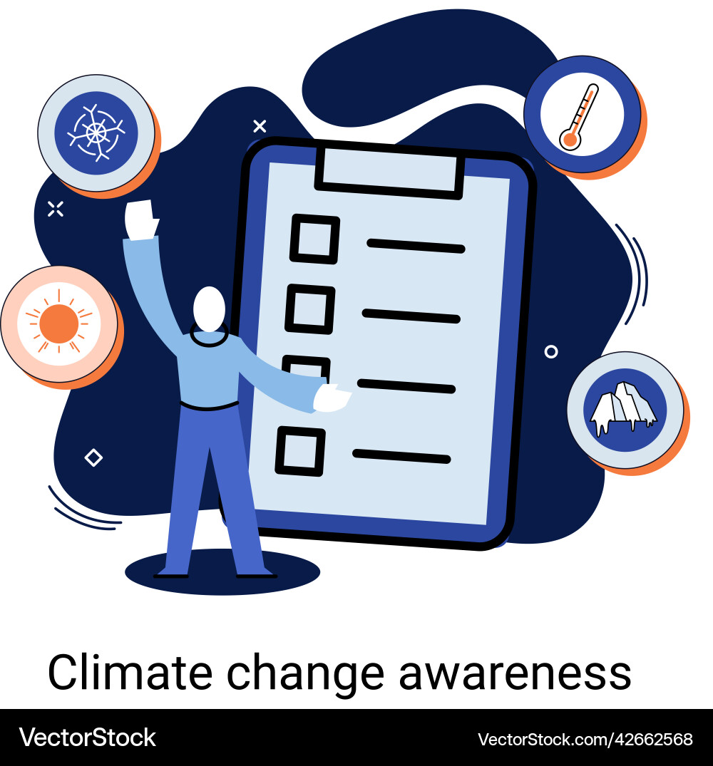 Change climate awareness metaphor saving planet Vector Image