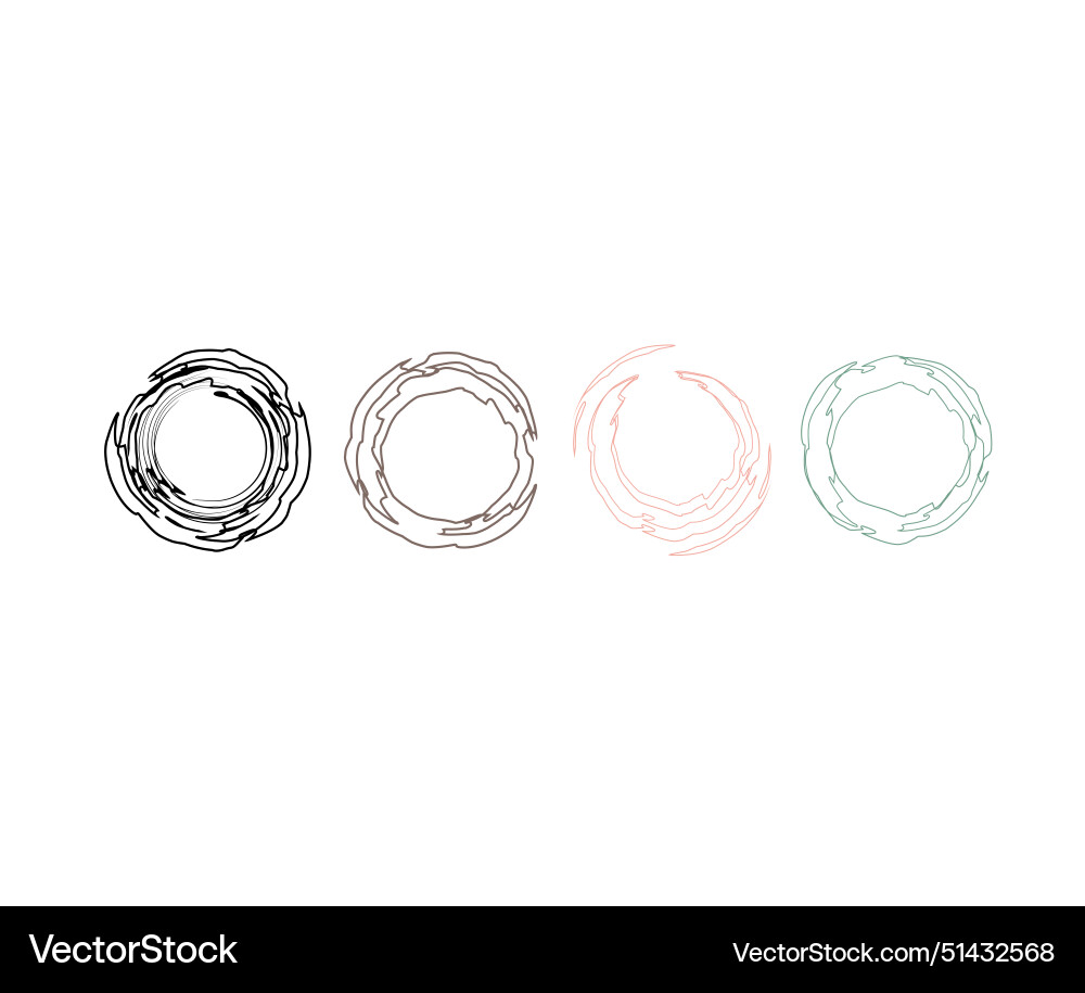 Circle ornament logo Royalty Free Vector Image