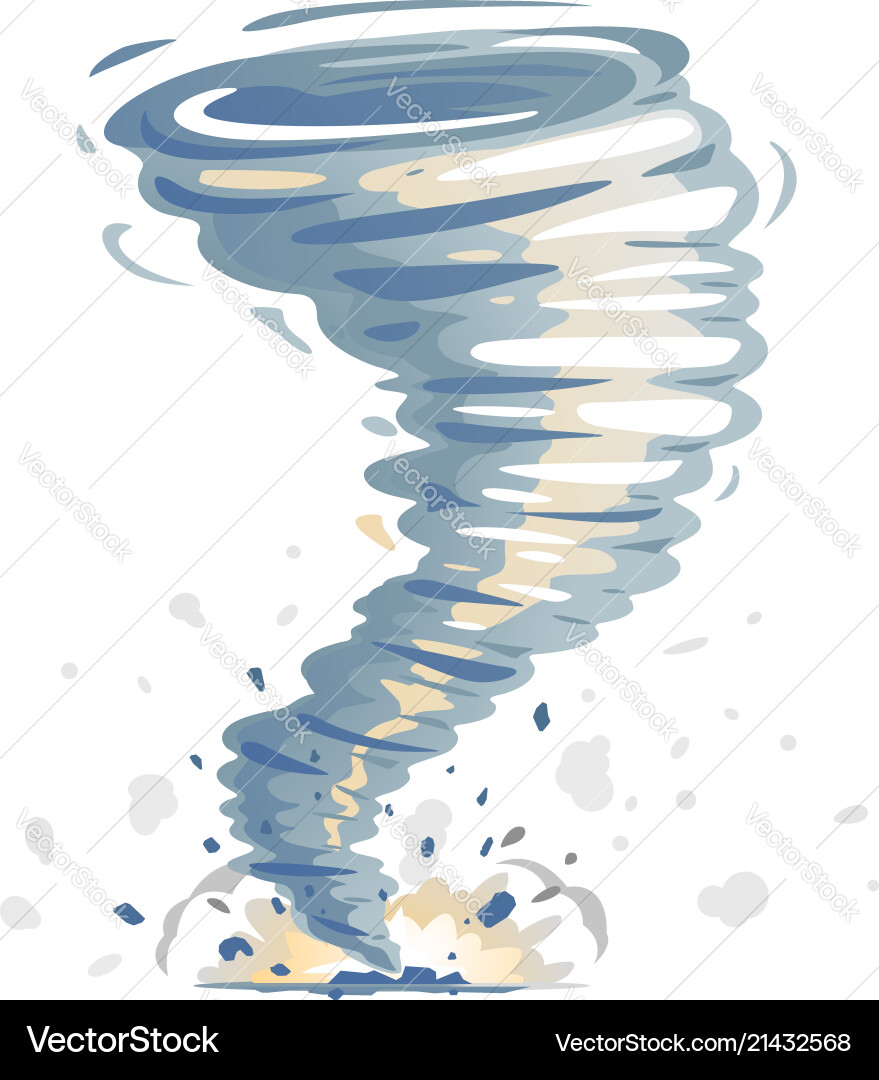 Tornado isolated Royalty Free Vector Image - VectorStock