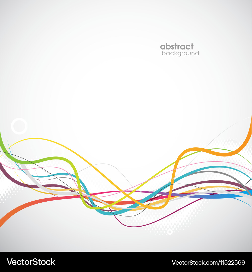 Abstract simple lines in footer art Royalty Free Vector