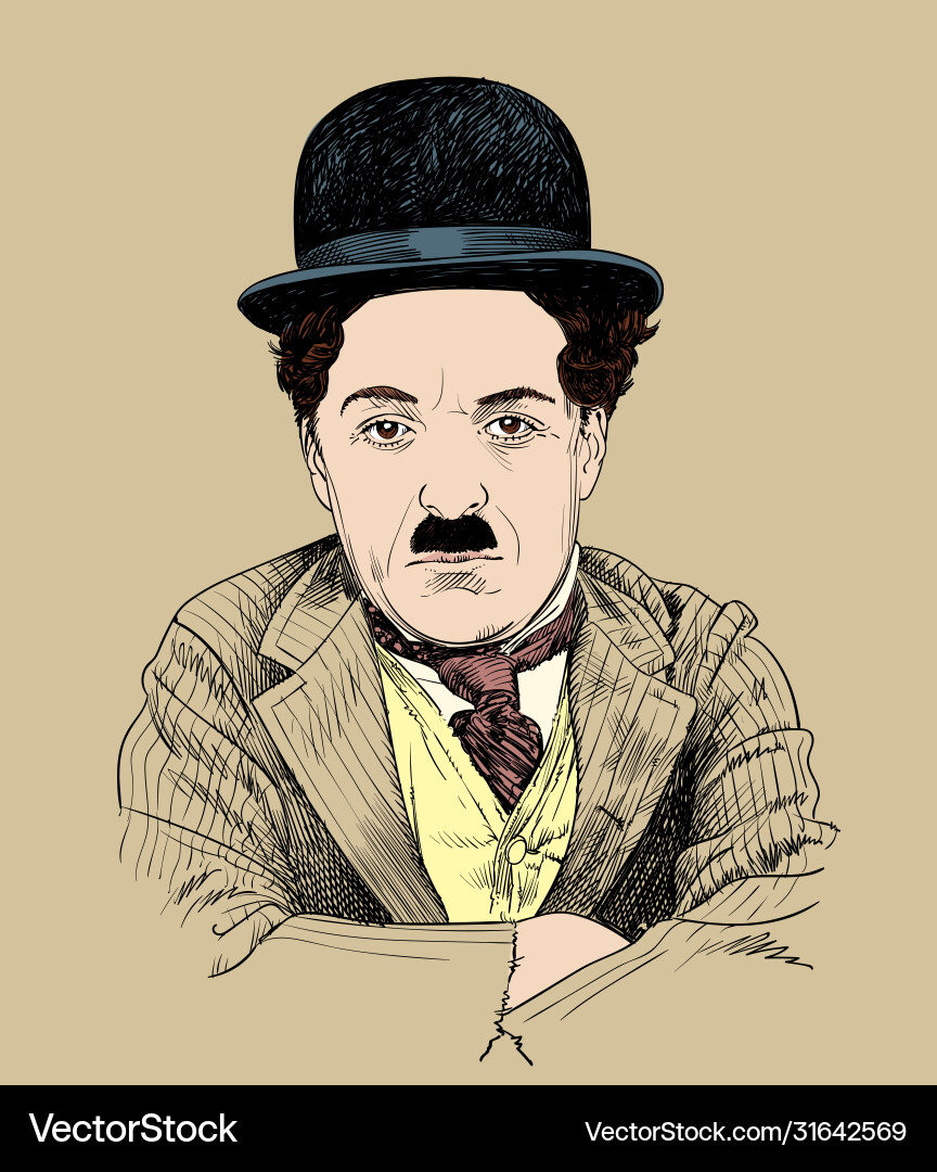 Charlie chaplin 5 Royalty Free Vector Image - VectorStock