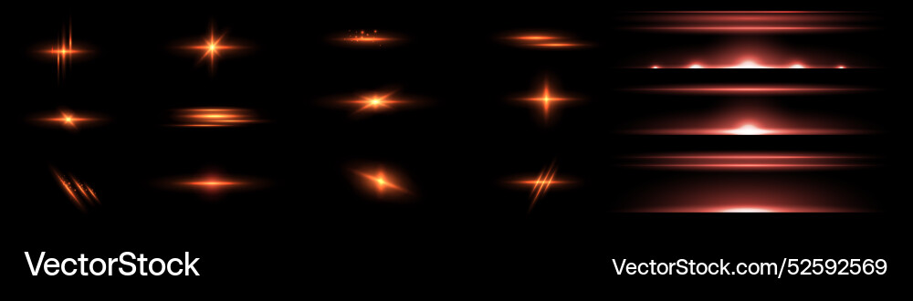 Light red effect reflections neon illumination Vector Image