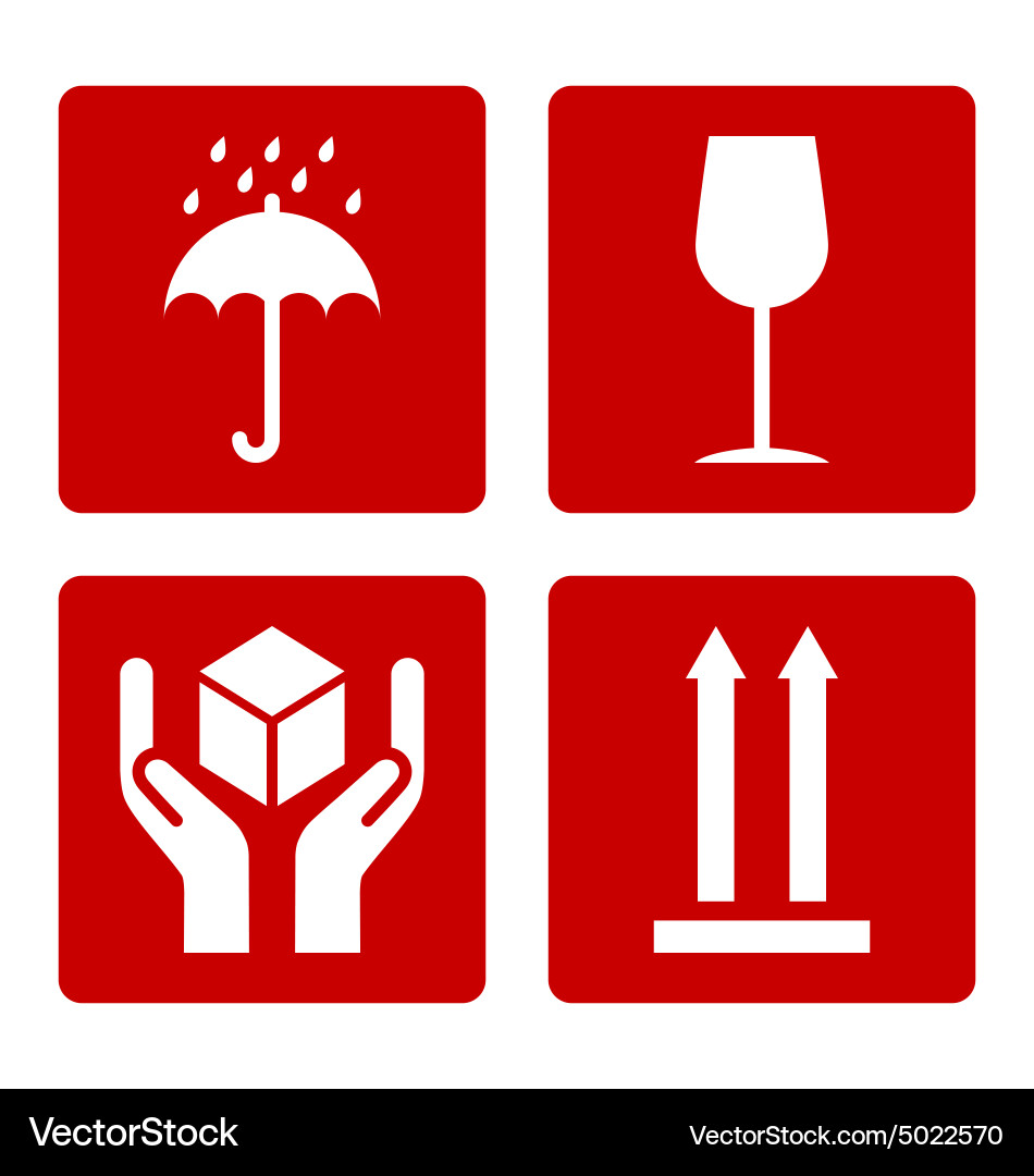 Cardboard symbols Royalty Free Vector Image - VectorStock