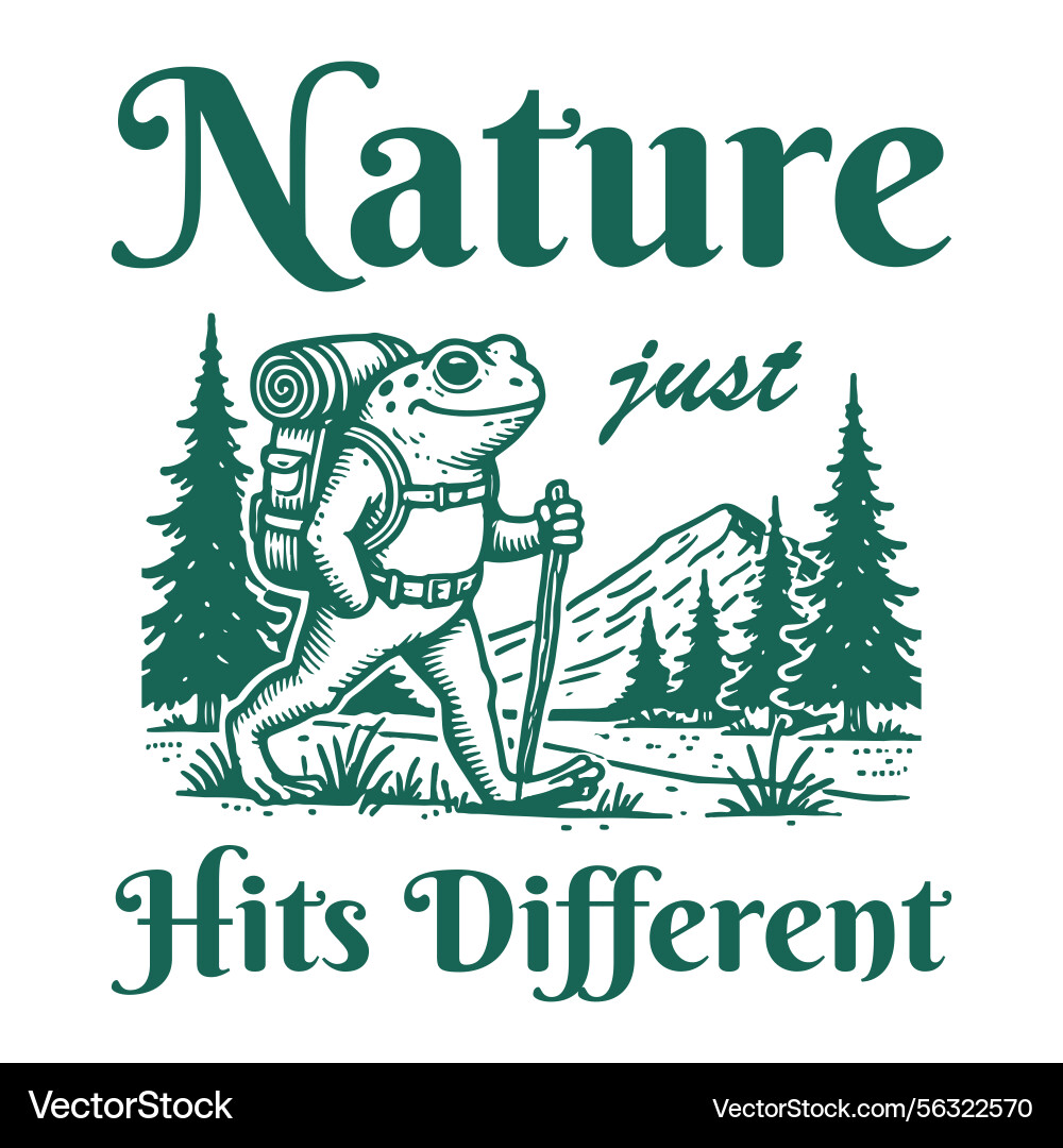 Funny Frog Typography T-Shirt Royalty Free Vector Image