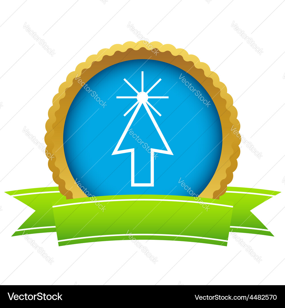 Gold Klick Logo Lizenzfreies Vektorbild - VectorStock