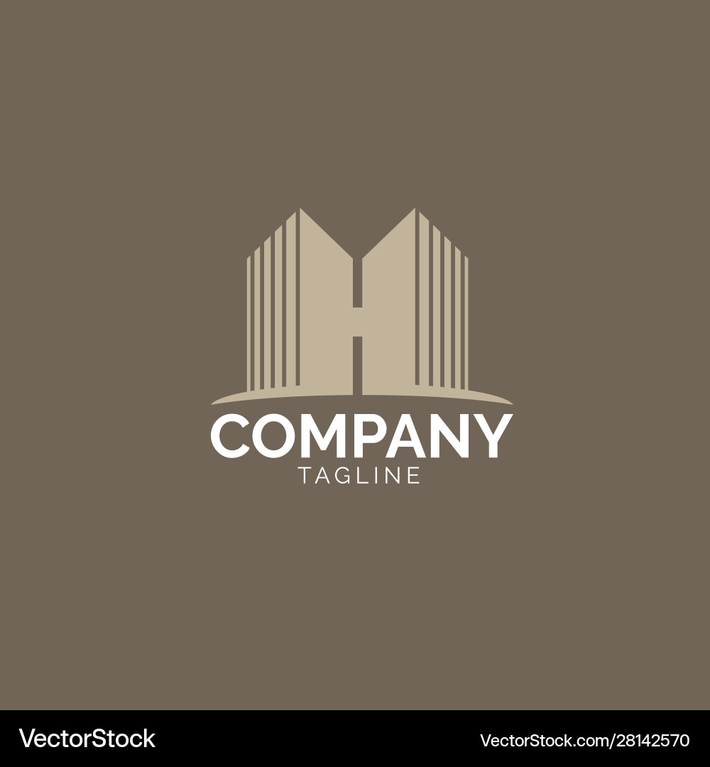 H logo letter based Royalty Free Vector Image - VectorStock