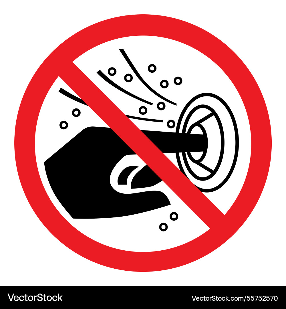 Sicherheitswarnzeichen - nicht Finger setzen Vektorbild