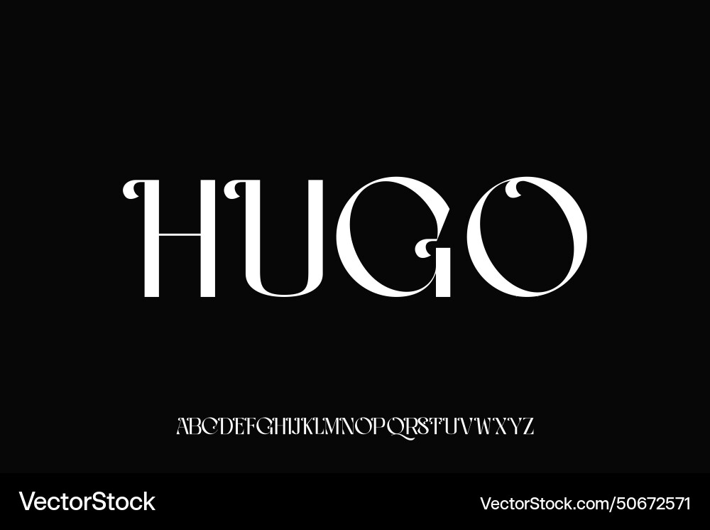 Display alphabet font design suitable Royalty Free Vector