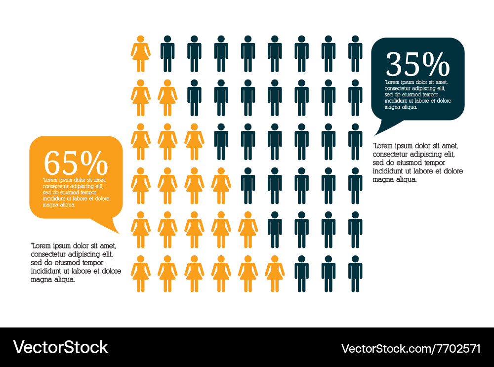 Infographic people design Royalty Free Vector Image