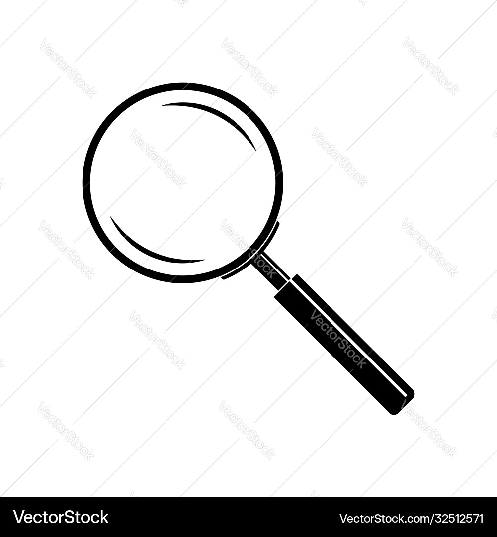Magnifier Royalty Free Vector Image - VectorStock