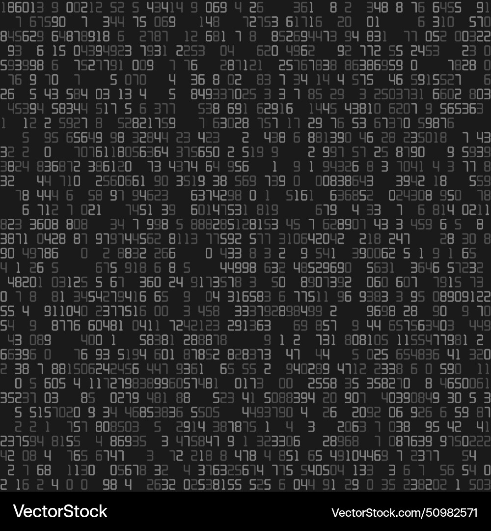 Matrix a background with chaotic arrangement Vector Image