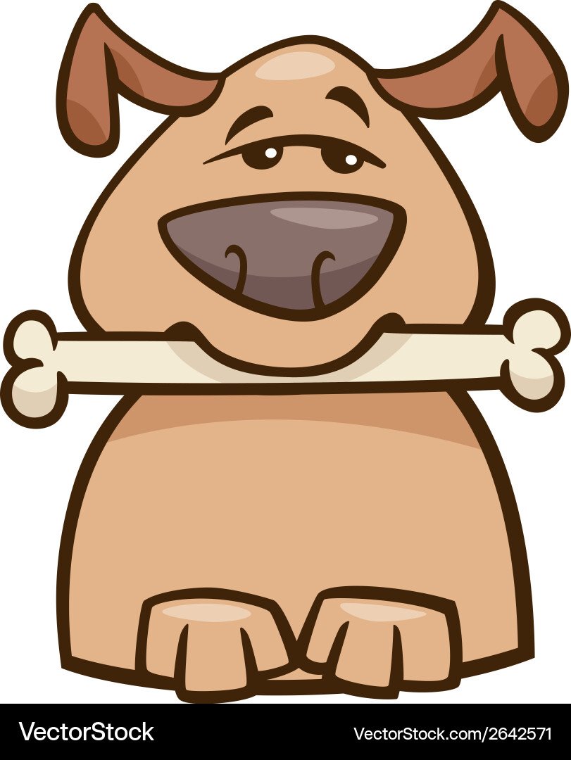 Mood busy dog cartoon Royalty Free Vector Image