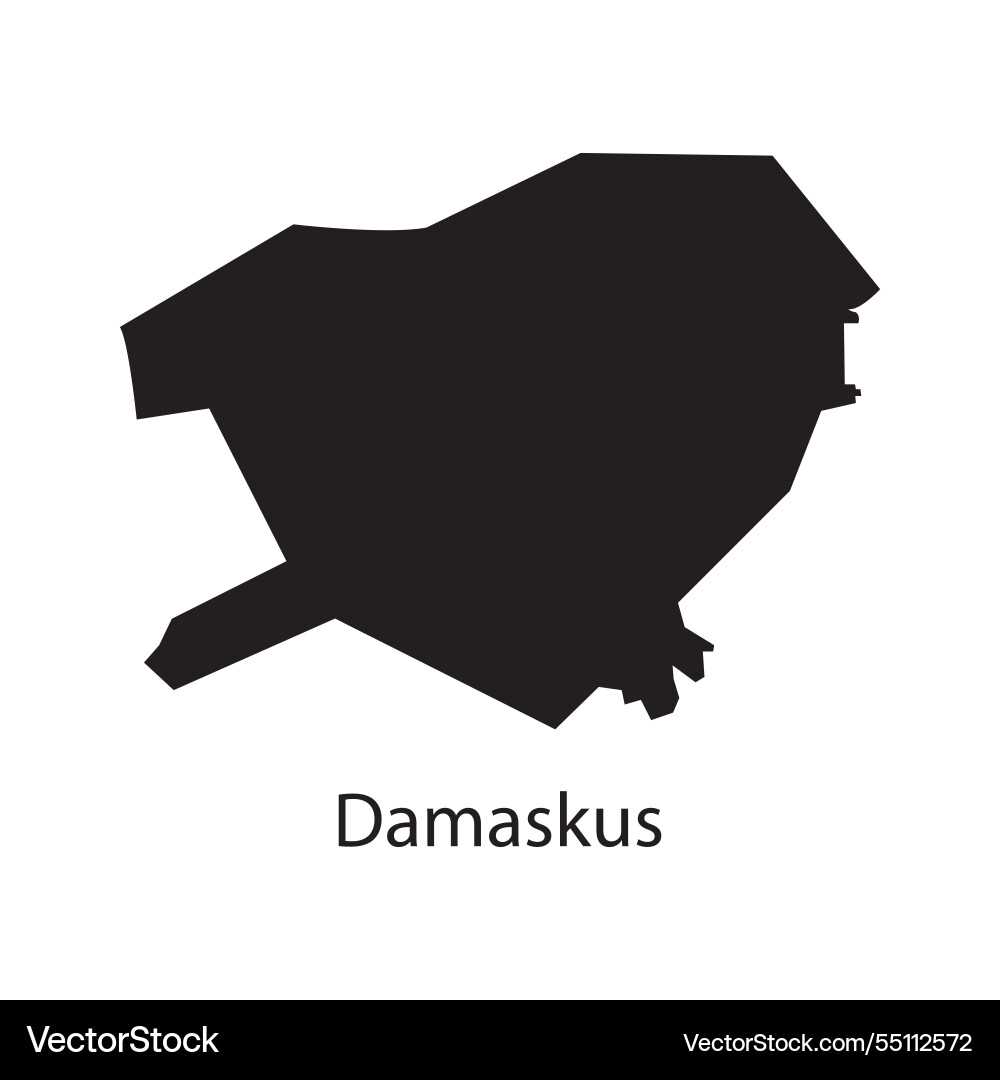 Damascus city map symbol design Royalty Free Vector Image