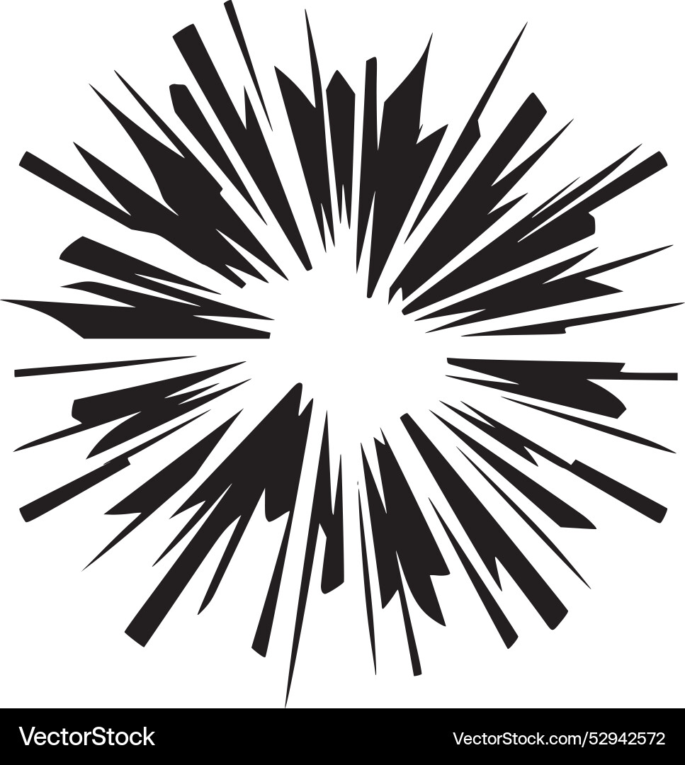 Explosion - minimalist and flat logo Royalty Free Vector