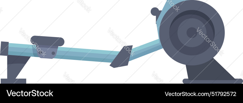 Modern rowing machine providing cardio workout Vector Image