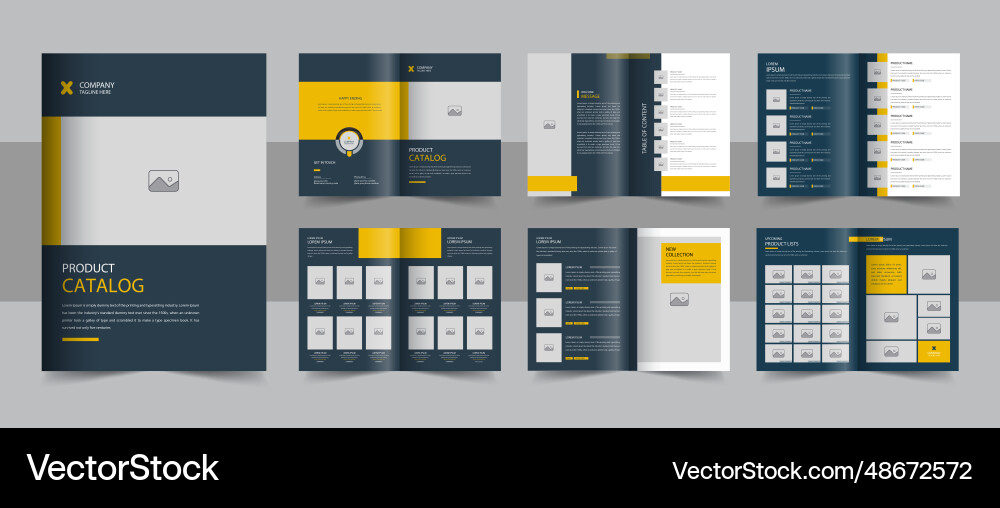 Product Catalog Template Royalty Free Vector Image