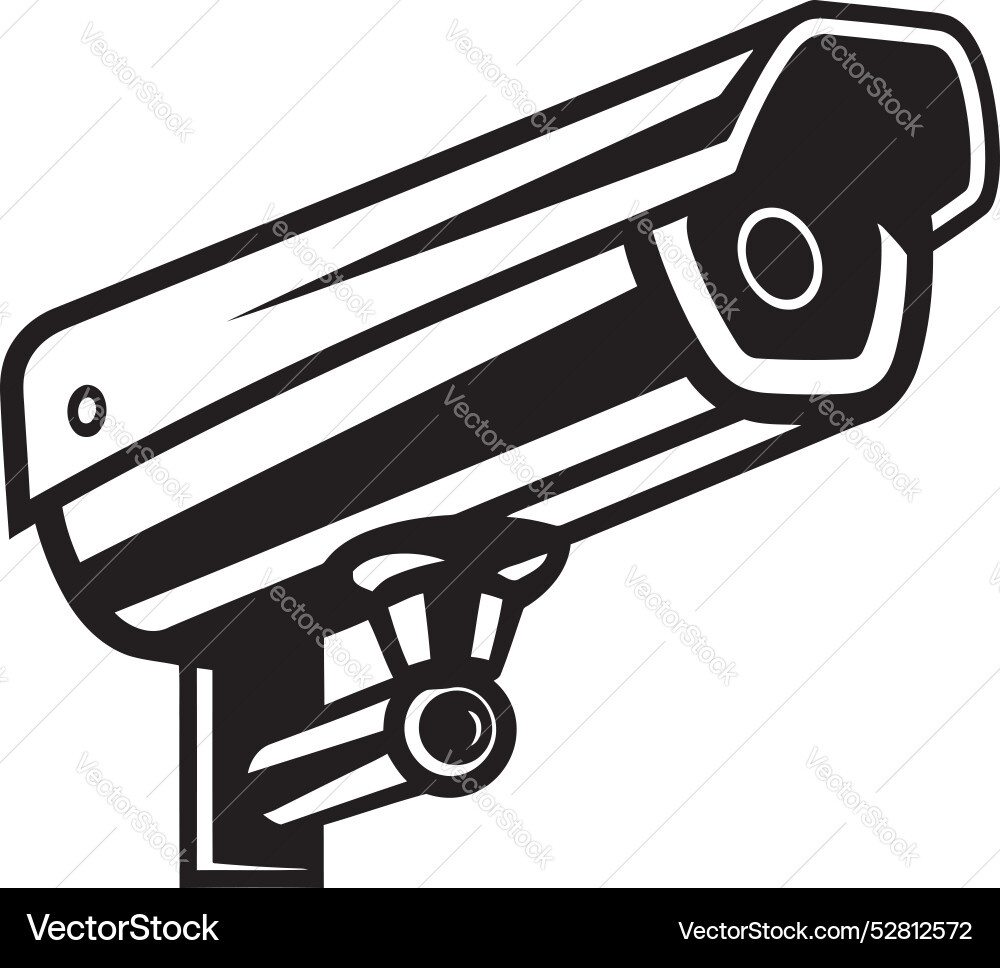 Safesentry surveillance camera emblem Royalty Free Vector