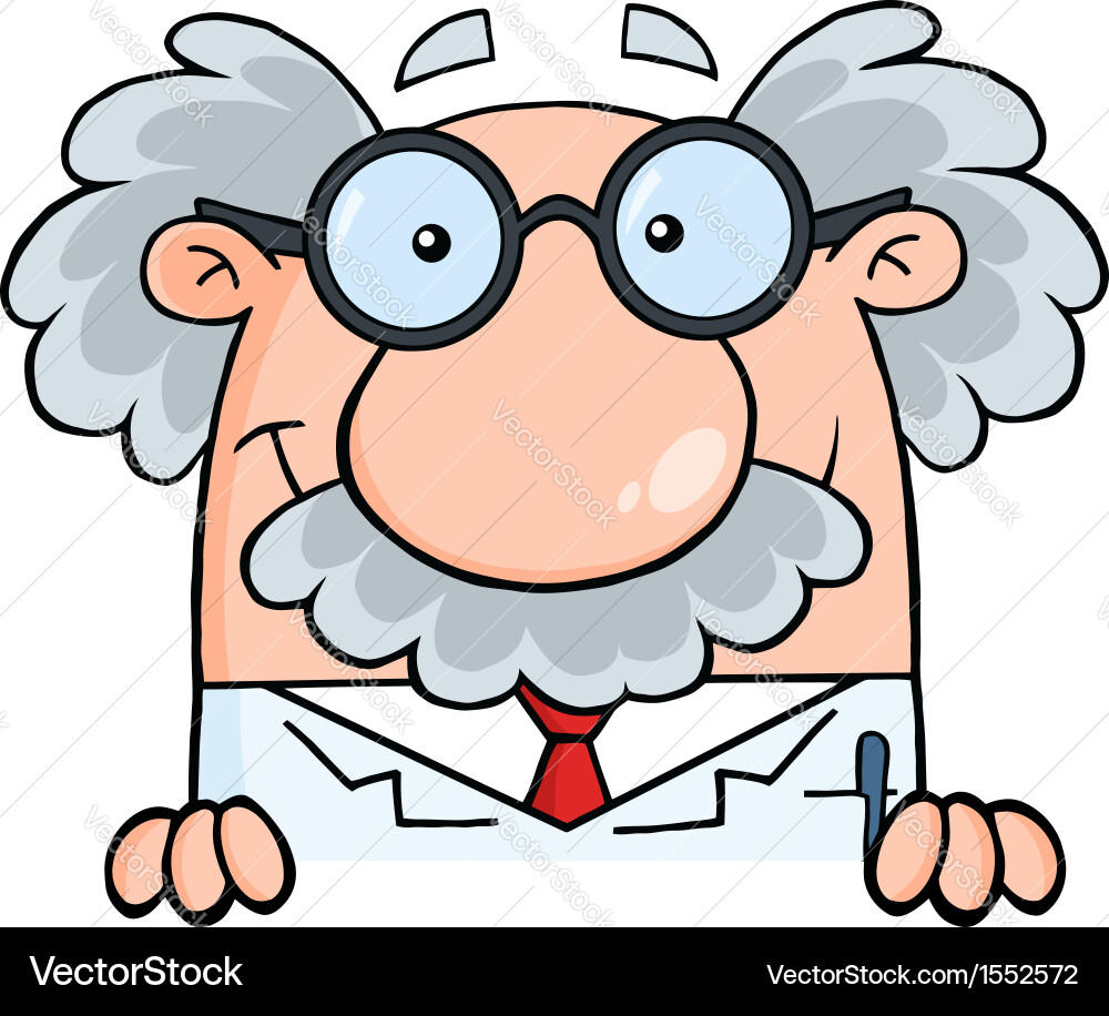 Scientist cartoon Royalty Free Vector Image - VectorStock