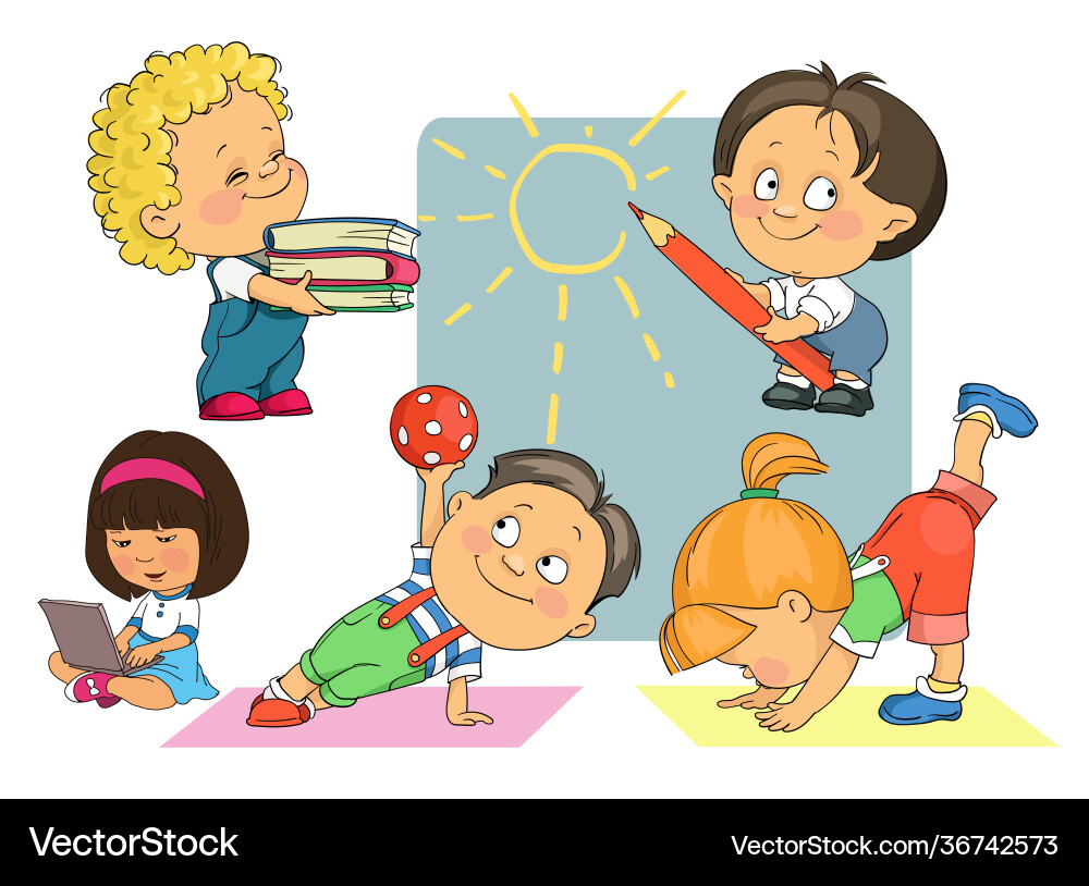Children play Royalty Free Vector Image - VectorStock