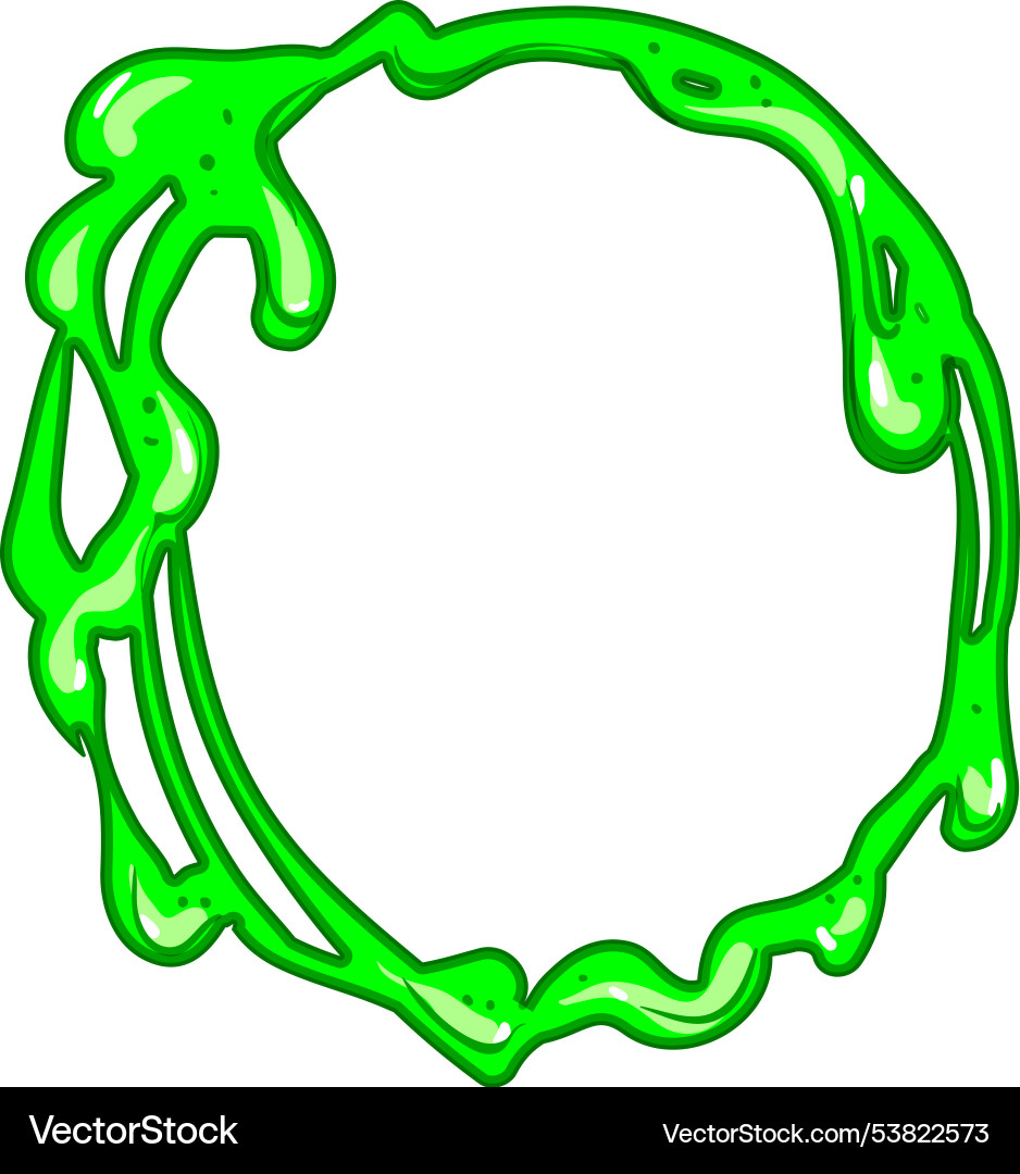 Creative slime frame cartoon Royalty Free Vector Image