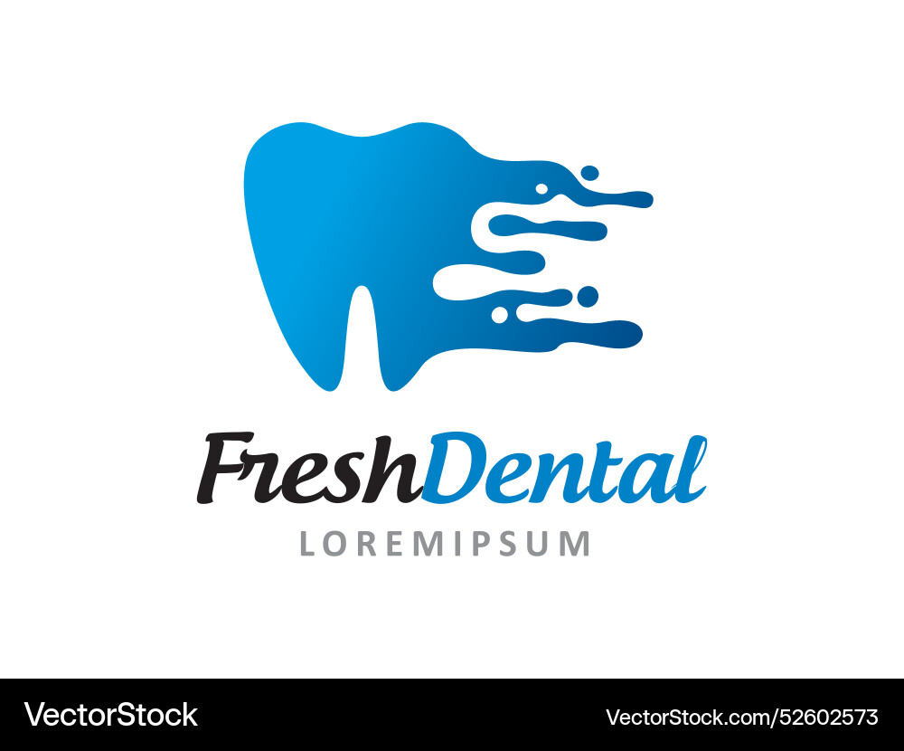 Dental logo symbol or icon template Royalty Free Vector