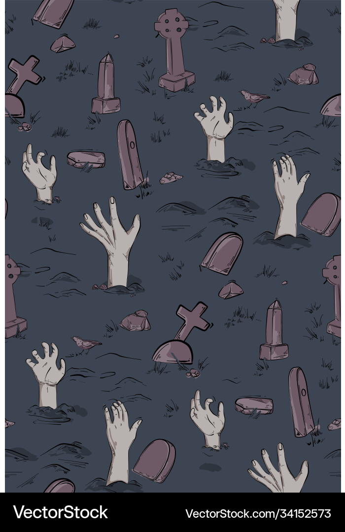 Halloween party horror seamless pattern spooky Vector Image