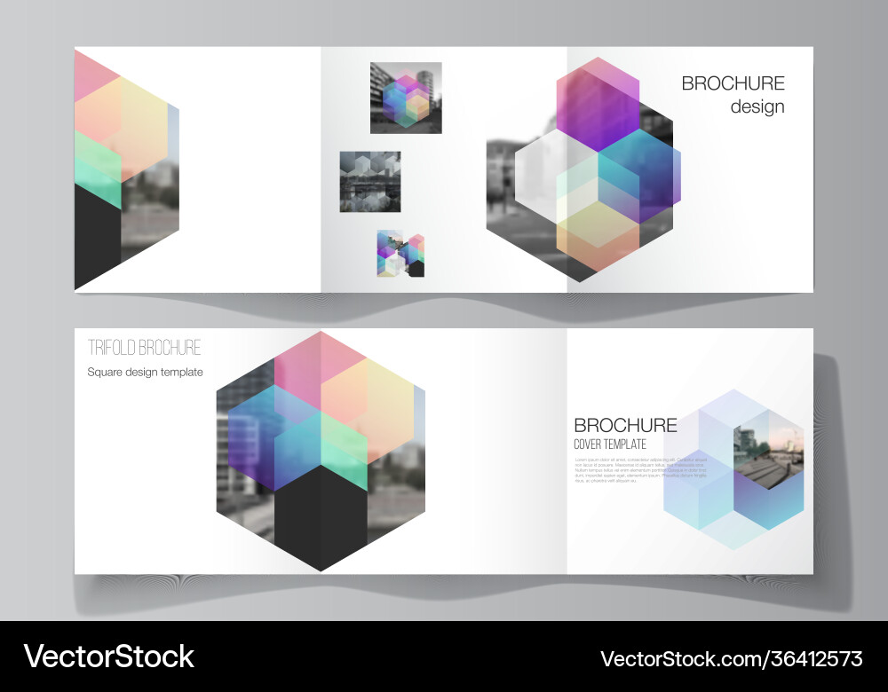 Layout square format covers design Royalty Free Vector Image