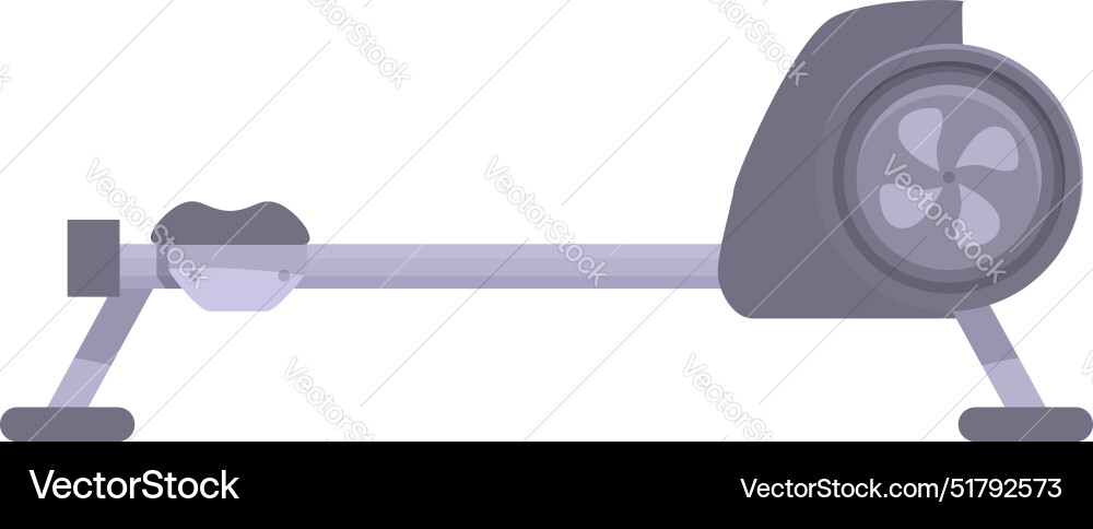 Modern rowing machine for working out muscles Vector Image