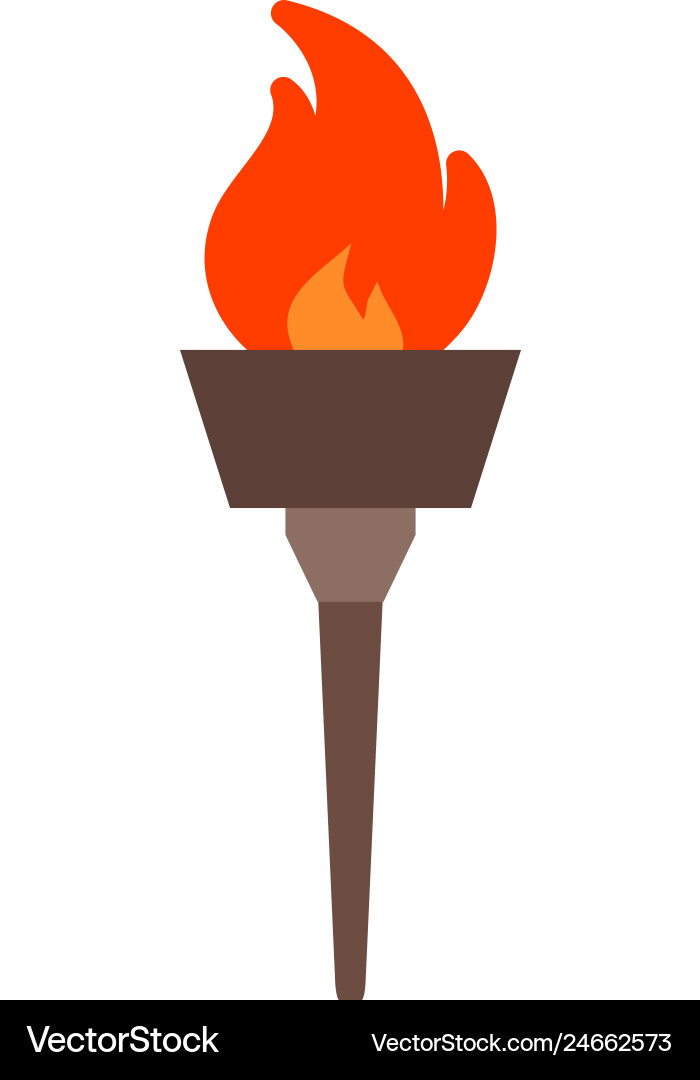 Olympic fire icon Royalty Free Vector Image - VectorStock