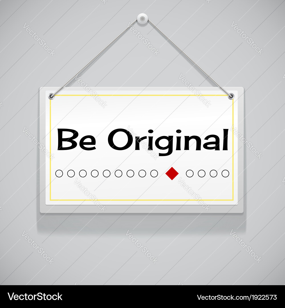 Realistic hanging advertisement canvas Royalty Free Vector