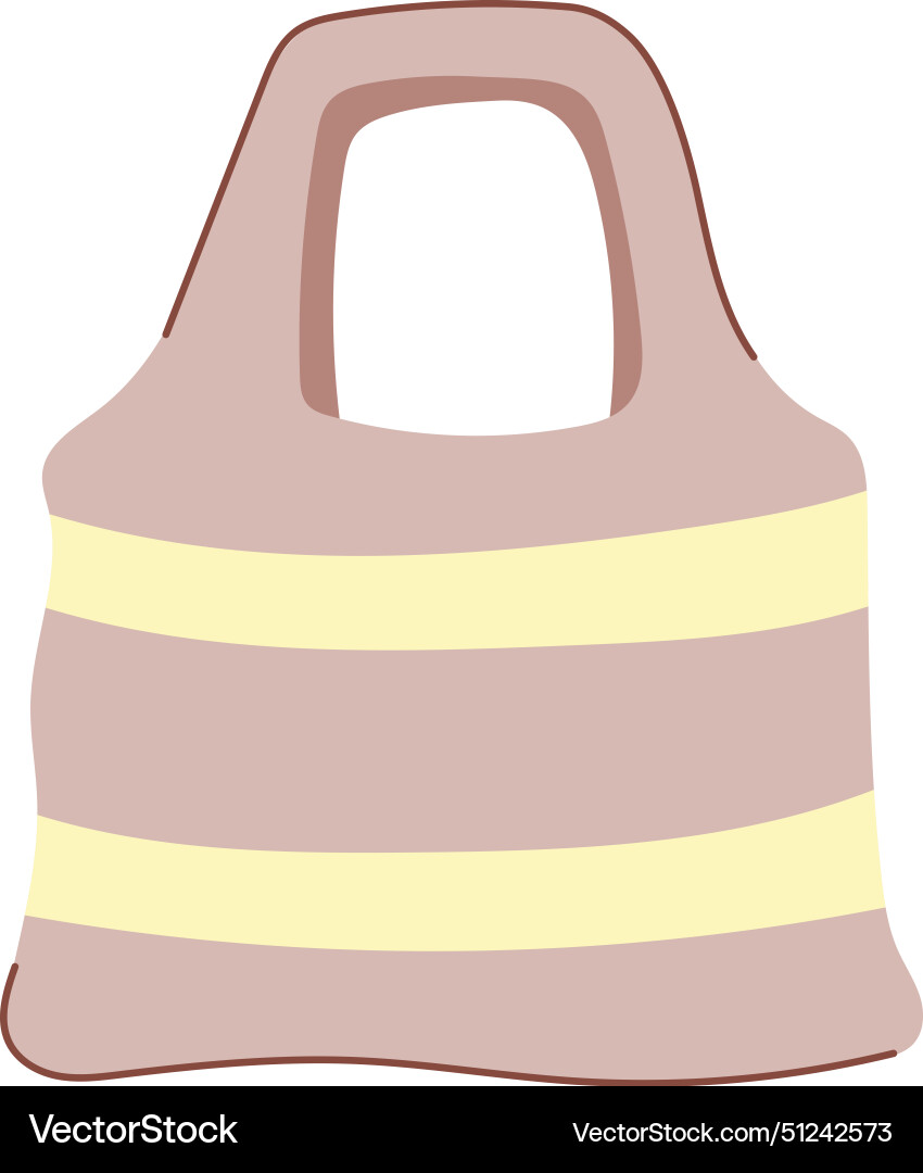 Reusable eco friendly shopping bag cartoon Vector Image