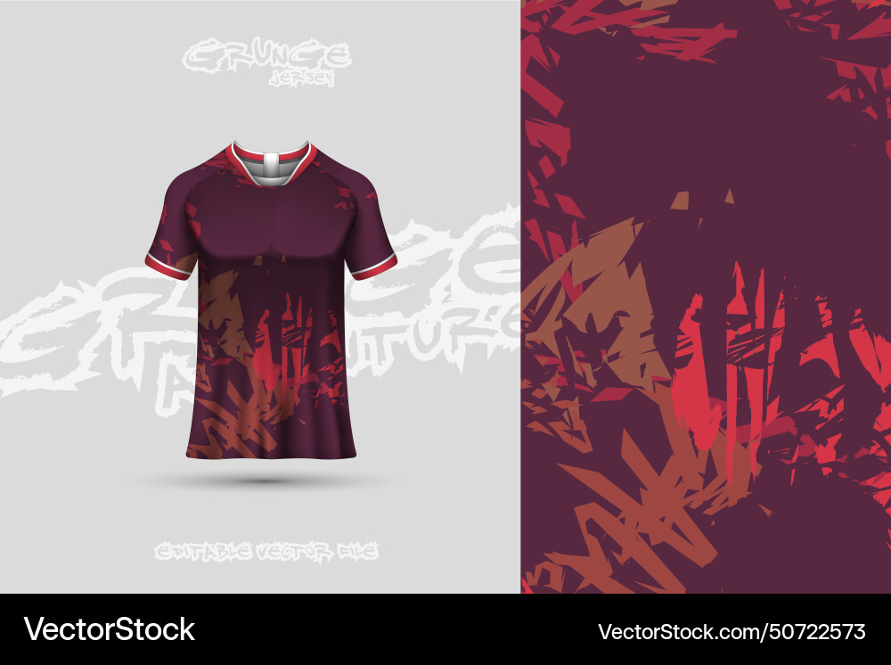 Sports jersey and background template design Vector Image
