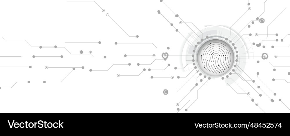 Abstract circuit board futuristic technology Vector Image