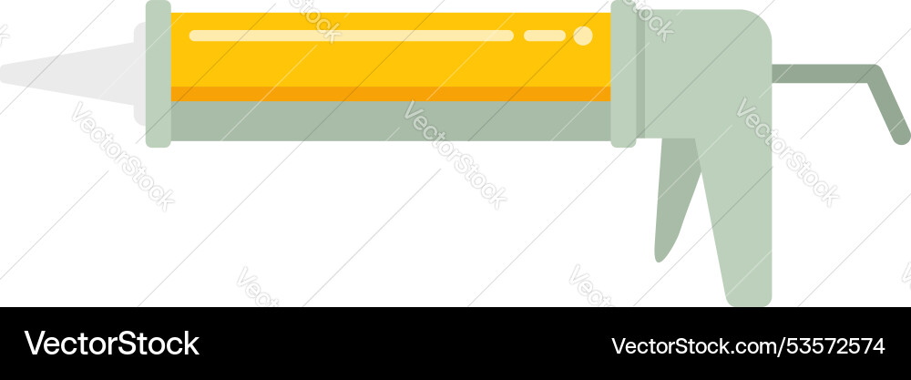 Construction sealant gun dispensing silicone Vector Image